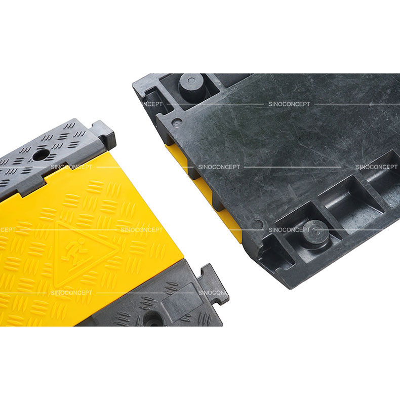 Cable Ramp - 3 Channels, Rubber Cable Protector | Sino Concept