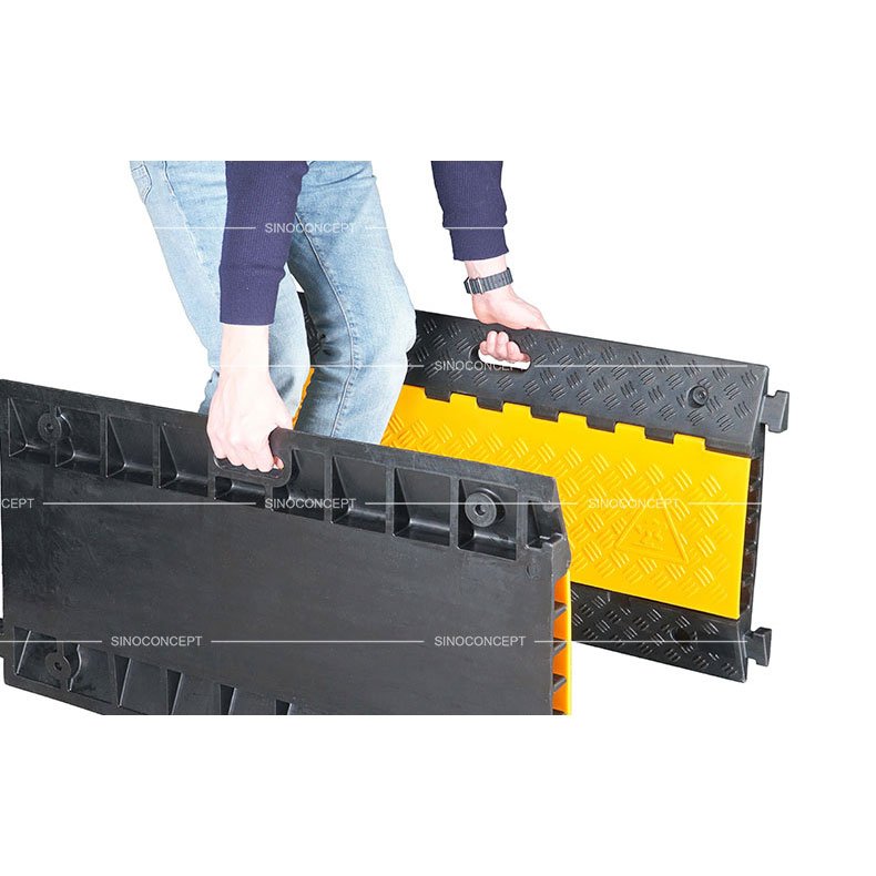 Cable Ramp 5 channels, Rubber Floor Cable Cover | Sino Concept